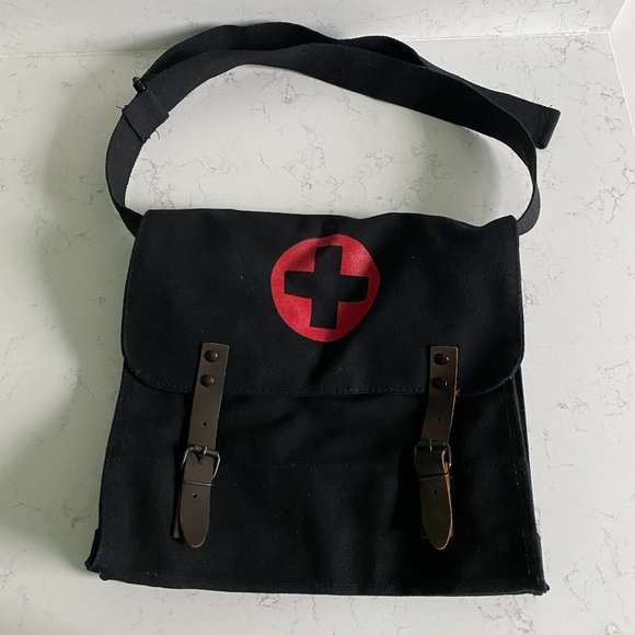 Rothco | Bags | New Rothco Black And Red Cotton Mens Sling Bag | Poshmark